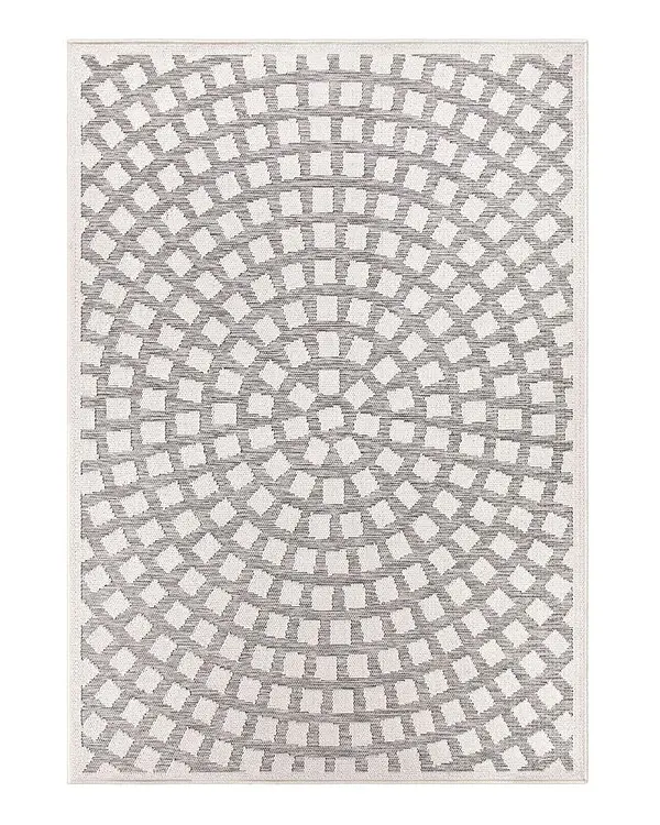 ORIAN Palmetto Living Knitweave Indoor/outdoor Oz Area Rug, 5'3 X 7'6 - Gray/ivory