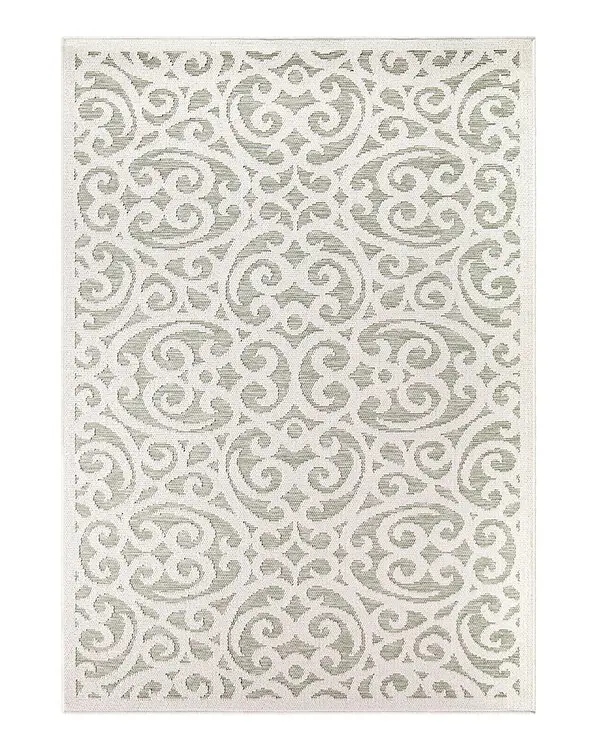 ORIAN Knitweave Indoor/outdoor Tillman Area Rug, 7'10 X 10'10 - Beige/green