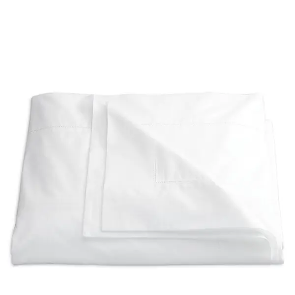 MATOUK Positano Hemstitch Wrinkle Free Duvet Cover, Full/queen - White
