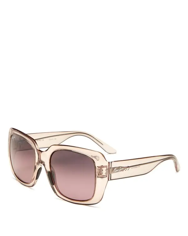 Maui Jim Oversized Square Polarized Sunglasses