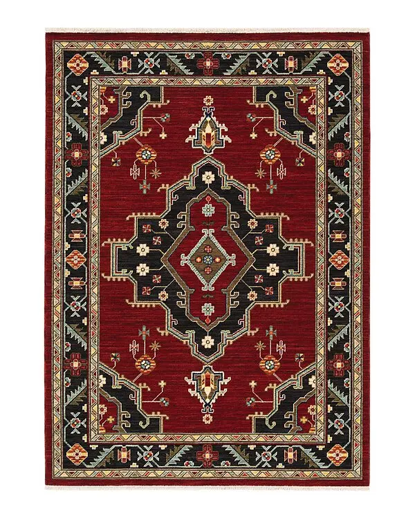 ORIENTAL WEAVERS Lilihan 092r6 Area Rug, 3'3 X 5 - Red/black