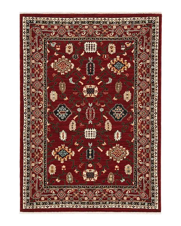ORIENTAL WEAVERS Lilihan 043s6 Area Rug, 5'3 X 7'6 - Red/black