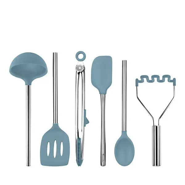 TOVOLO Silicone Utensil 6 Piece Set - New Blue
