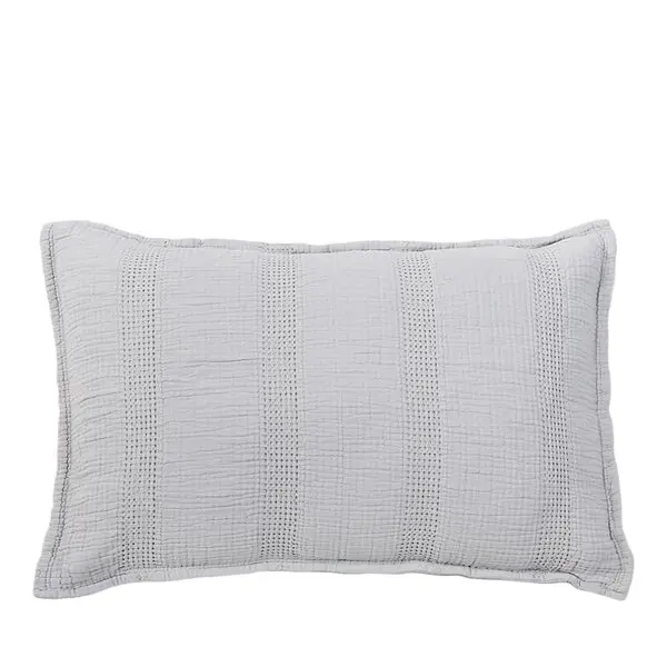 POM POM AT HOME Nantucket Sham, Standard - Grey