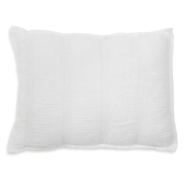 POM POM AT HOME Nantucket Sham, Standard - White