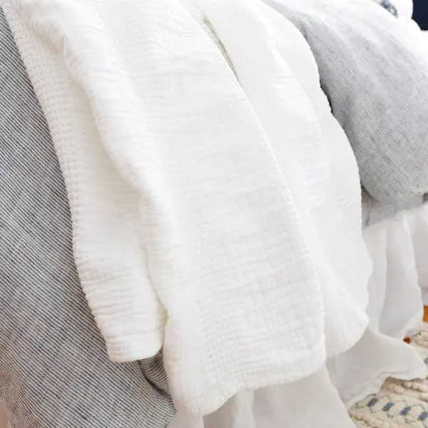 POM POM AT HOME Nantucket Sham, Standard - White