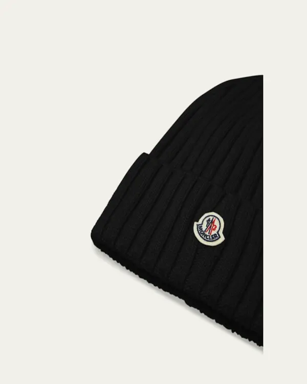 Moncler Ribbed Wool Beanie