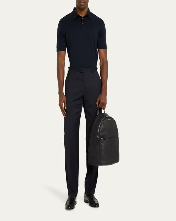 SERAPIAN Cachemire Leather Backpack