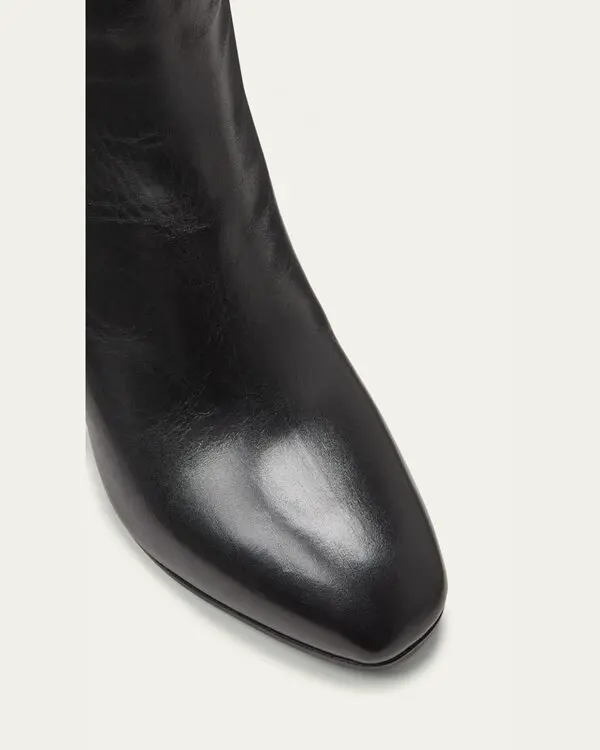 AQUAZZURA Sellier Calfskin Tall Boots - Black