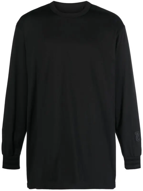 Y3 Gfx L/s Logo-embossed T-shirt
