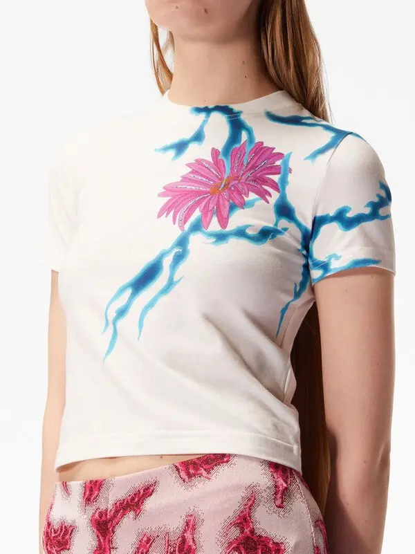 MARGHERITA MACCAPANI Graphic Cropped T-shirt