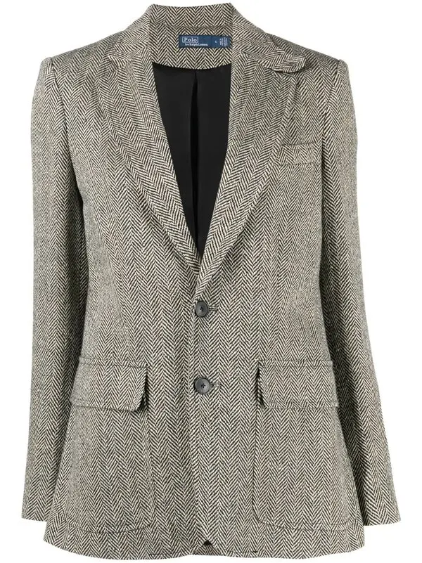 Polo Ralph Lauren Tailored Herringbone Blazer - Neutrals