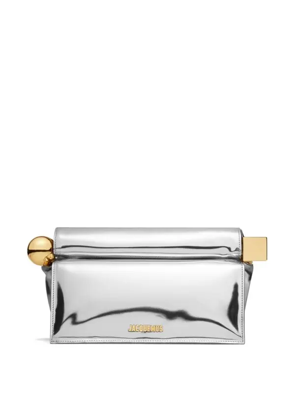 Jacquemus Rond Carré Clutch Bag - Silver