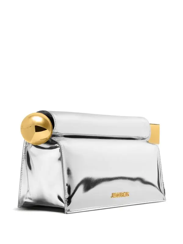 Jacquemus Rond Carré Clutch Bag - Silver