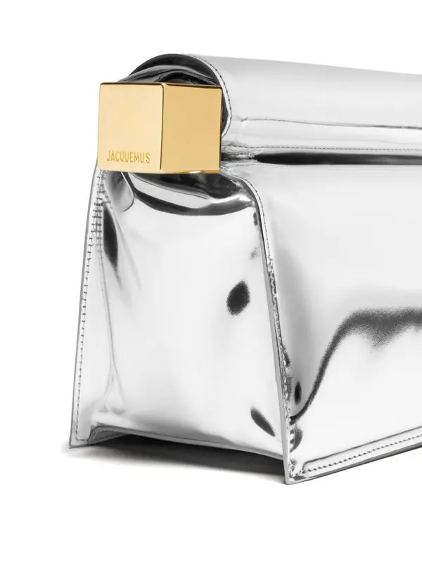 Jacquemus Rond Carré Clutch Bag - Silver