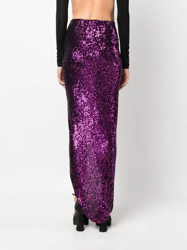 Nervi High-waisted Sequin-embellished Skirt