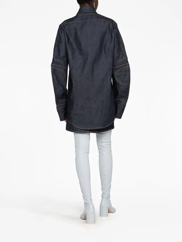 Coperni Moto Oversized Denim Shirt
