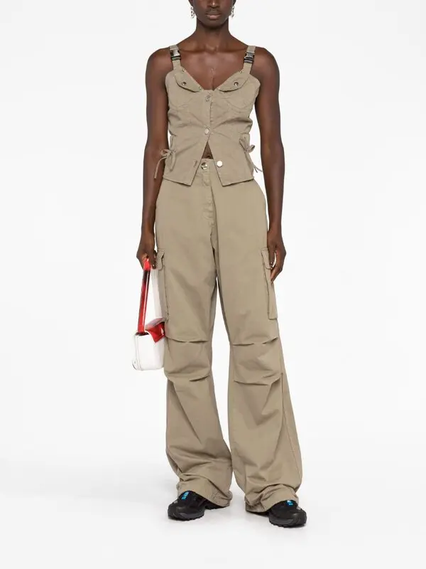 Coperni Buckle-embellished Corset Top