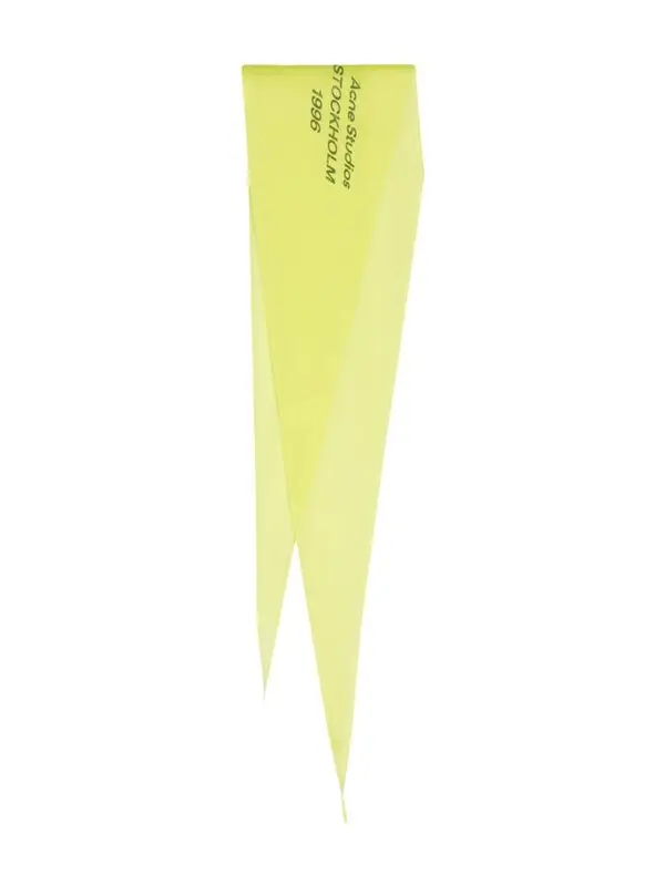 Acne Studios Logo-print Silk Scarf