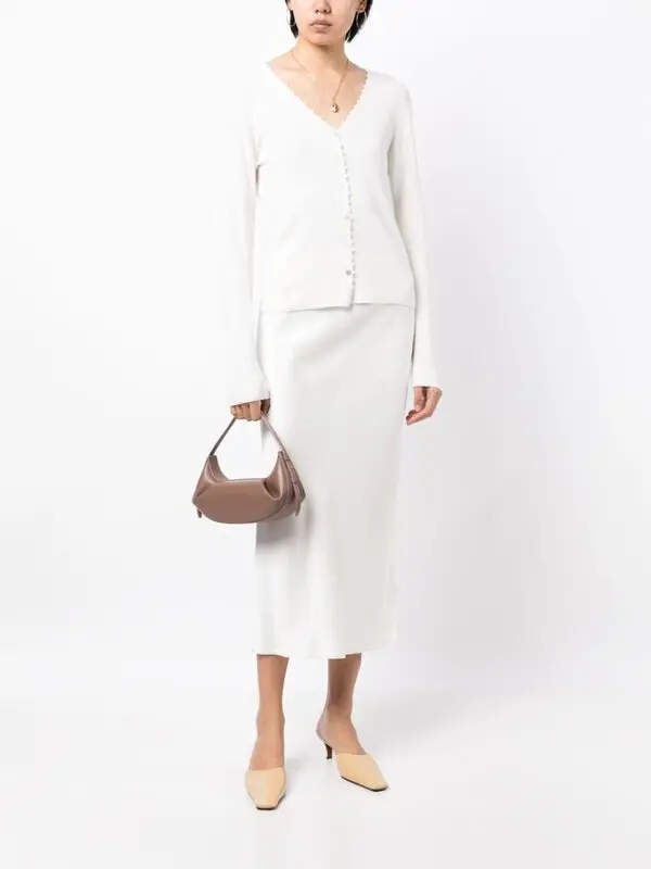 Vince Crochet-trim Linen-blend Cardigan