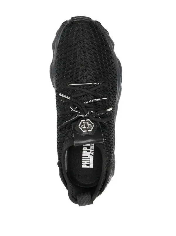 Philipp Plein Runner Hyper $hock Sneakers - Black