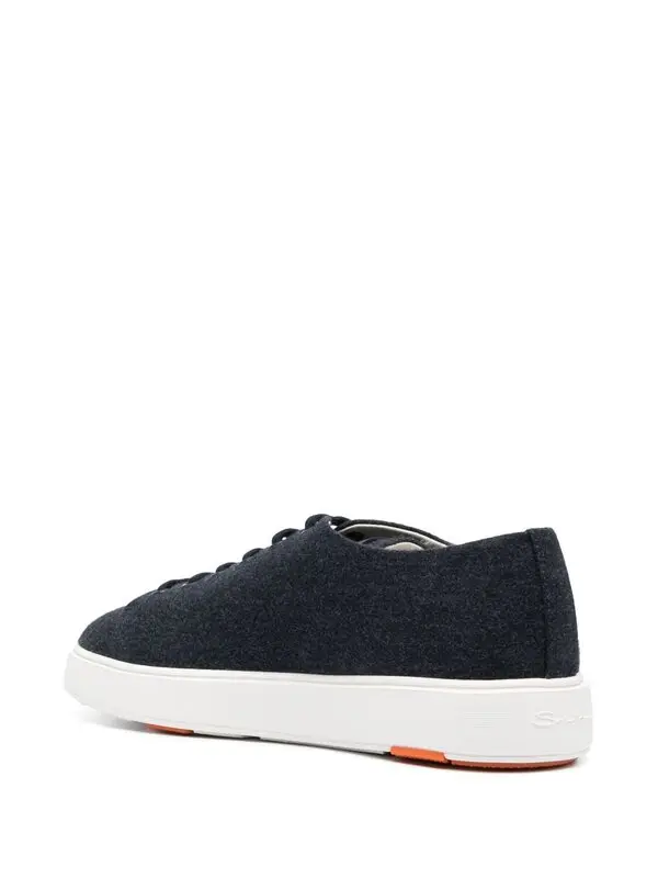 Santoni Logo-patch Lace-up Sneakers