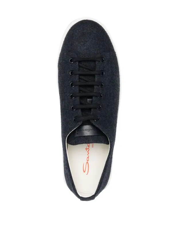 Santoni Logo-patch Lace-up Sneakers