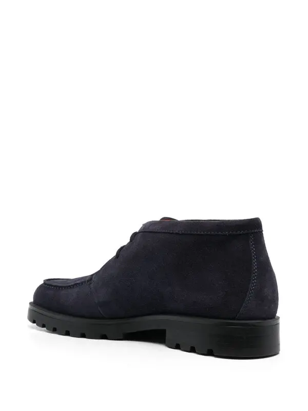 Santoni Rock Lace-up Boots - Blue