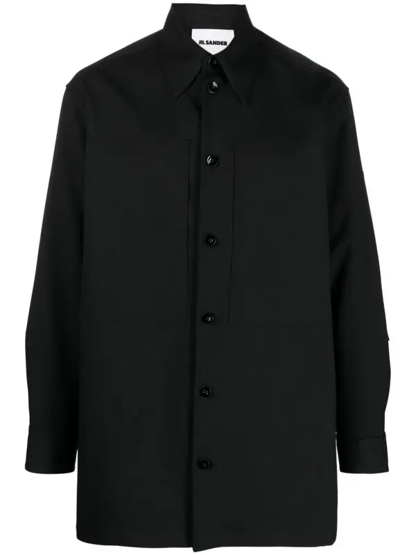 JIL SANDER Pointed-collar Button-up Shirt