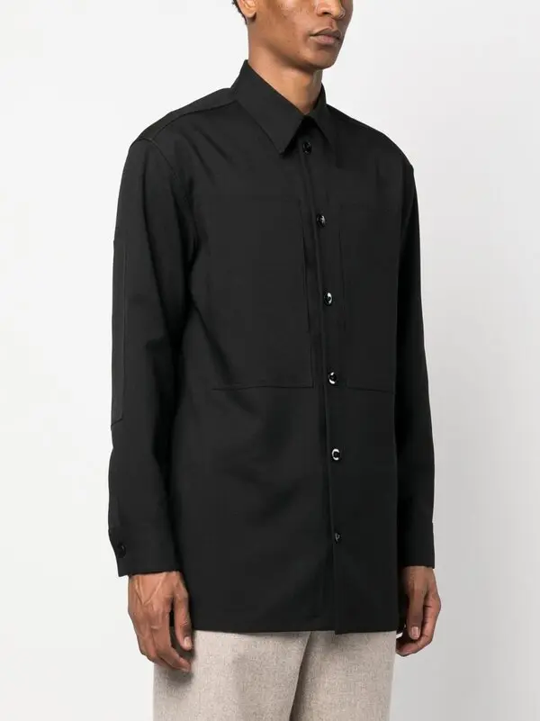 JIL SANDER Pointed-collar Button-up Shirt