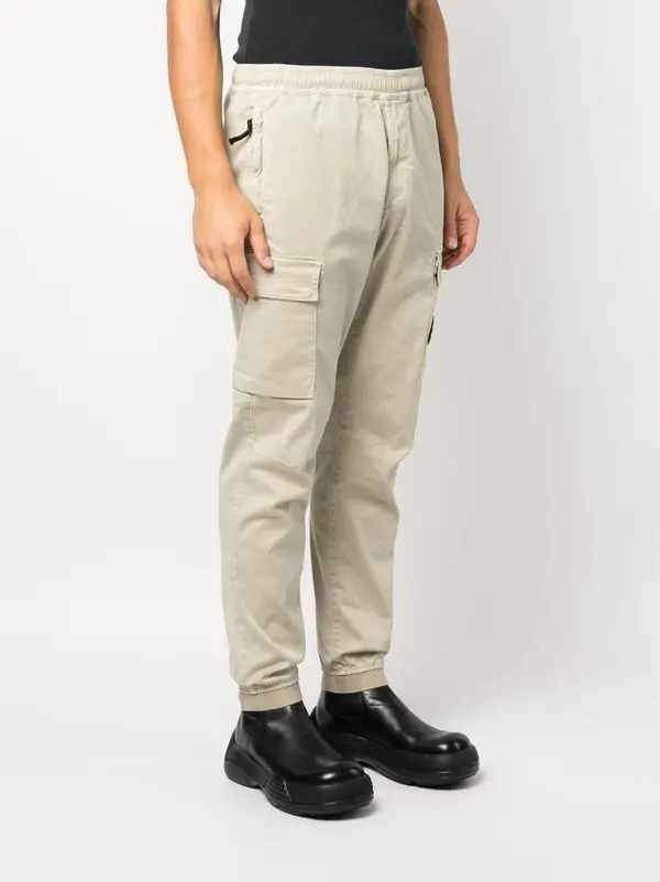 Stone Island Tapered-leg Cargo Trousers - Neutrals