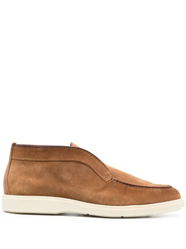 Santoni Slip-on Ankle Boots - Brown