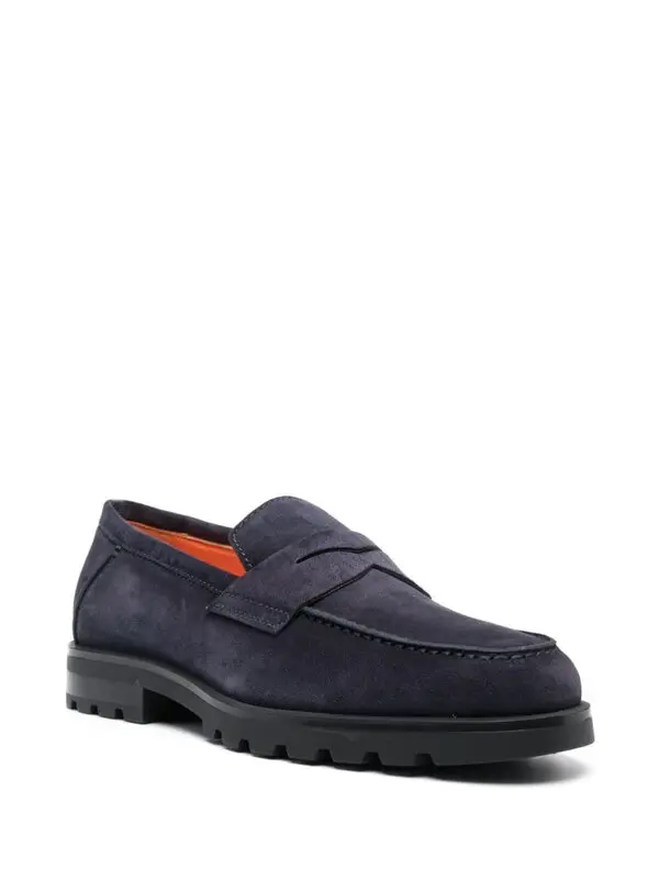 Santoni Rock Penny-slot Loafers