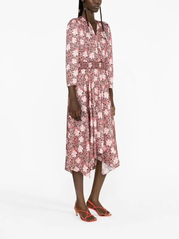 Maje Floral-print Midi Dress