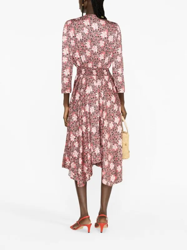 Maje Floral-print Midi Dress