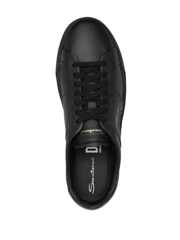 Santoni Leather Low-top Sneakers