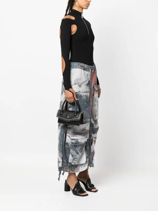 Patrizia Pepe Eyelet-embellished Shoulder Bag