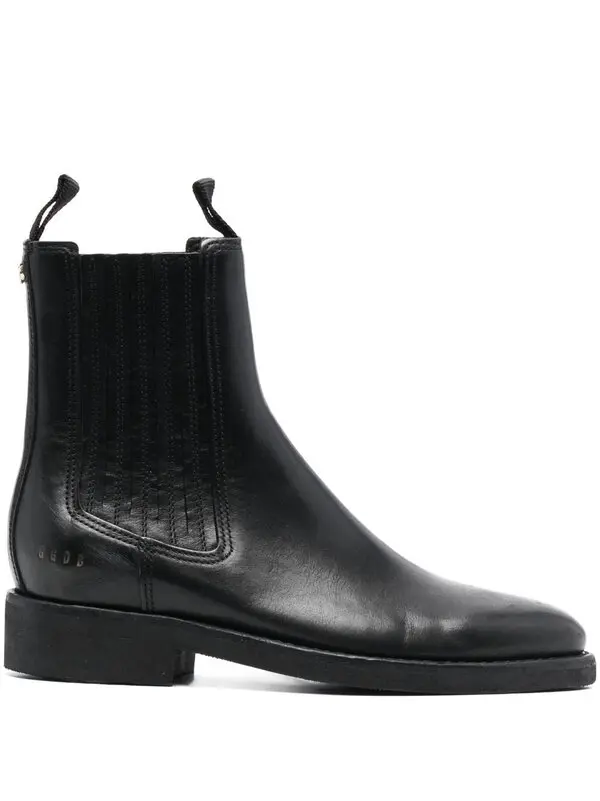 GOLDEN GOOSE Logo-charm Leather Boots