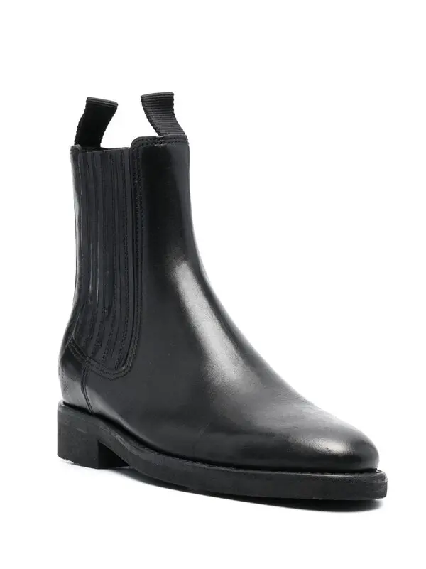 GOLDEN GOOSE Logo-charm Leather Boots