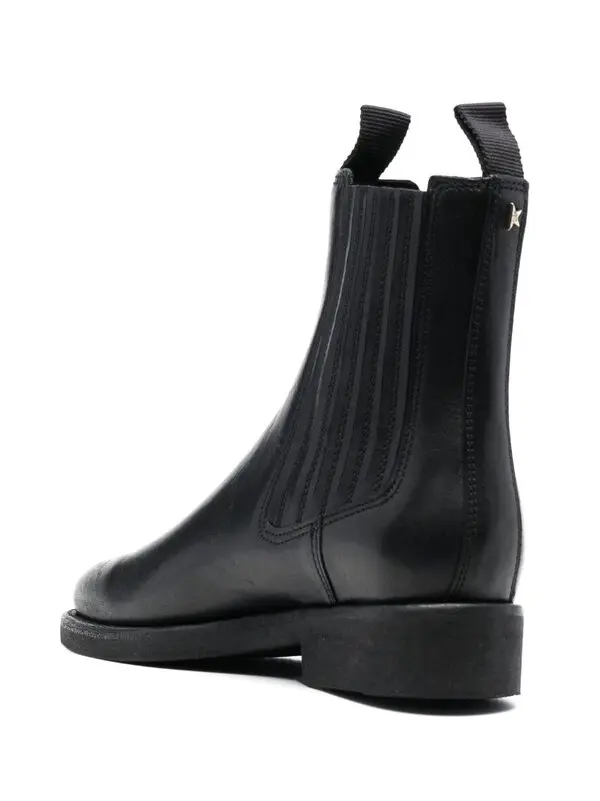 GOLDEN GOOSE Logo-charm Leather Boots
