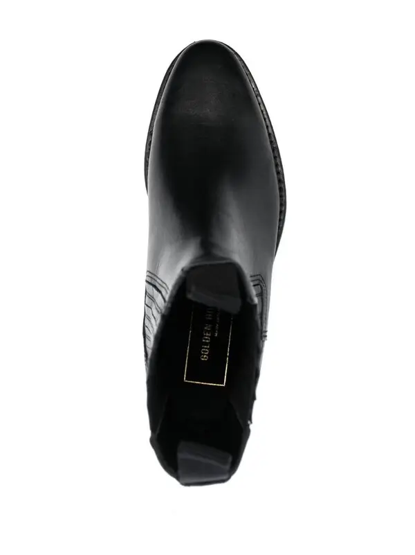 GOLDEN GOOSE Logo-charm Leather Boots