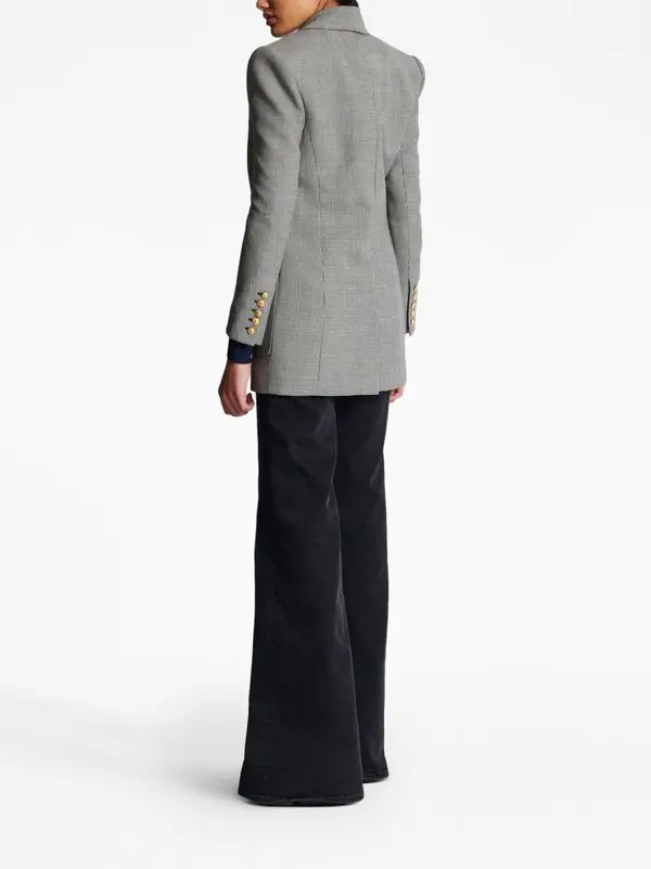 Balmain Single-breasted Wool Blazer - Grey