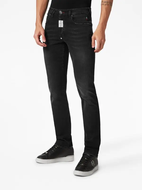 Philipp Plein Logo-plaque Slim-cut Jeans