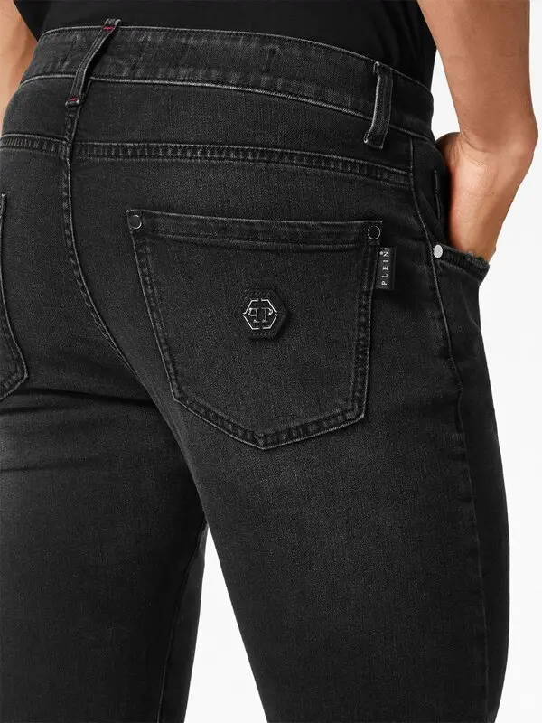 Philipp Plein Logo-plaque Slim-cut Jeans