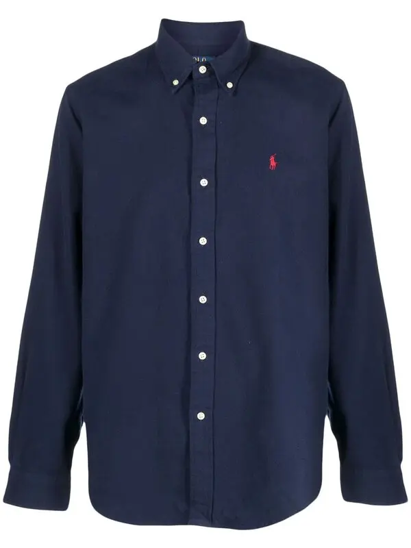 Polo Ralph Lauren Polo Pony Button-up Cotton Shirt - Blue