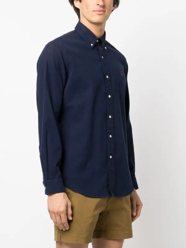 Polo Ralph Lauren Polo Pony Button-up Cotton Shirt - Blue