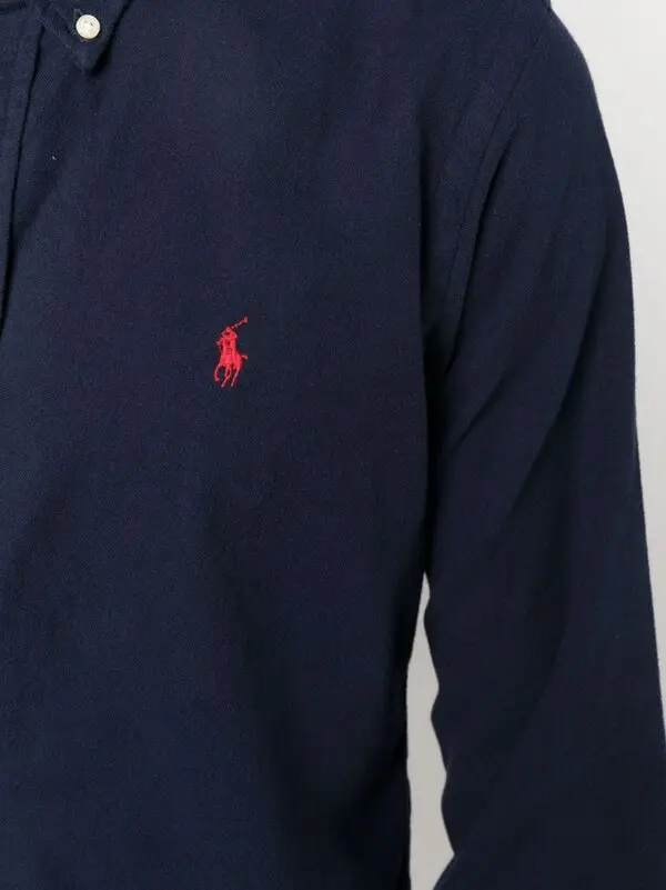 Polo Ralph Lauren Polo Pony Button-up Cotton Shirt - Blue