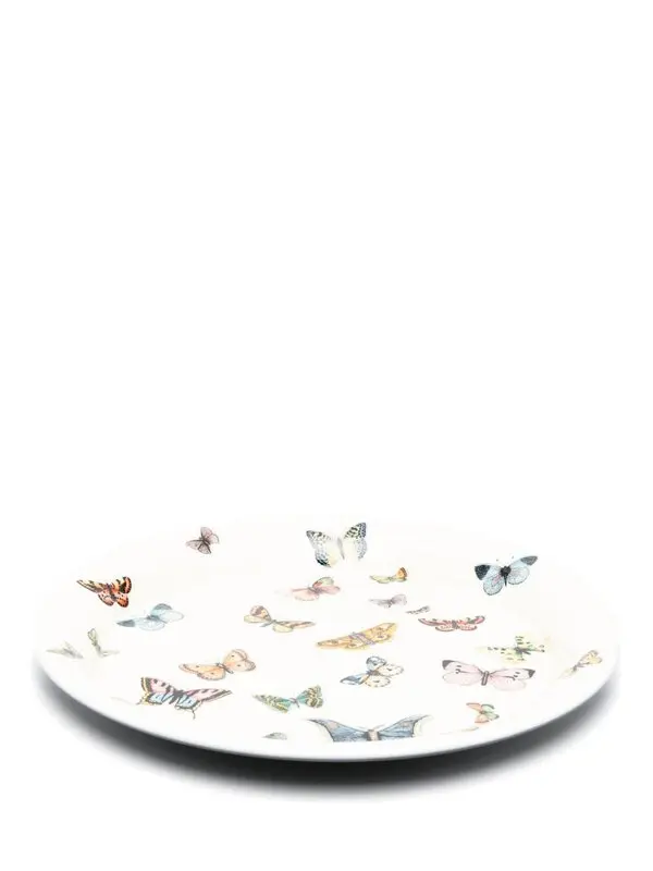 FORNASETTI Butterfly-print Ceramic Dish