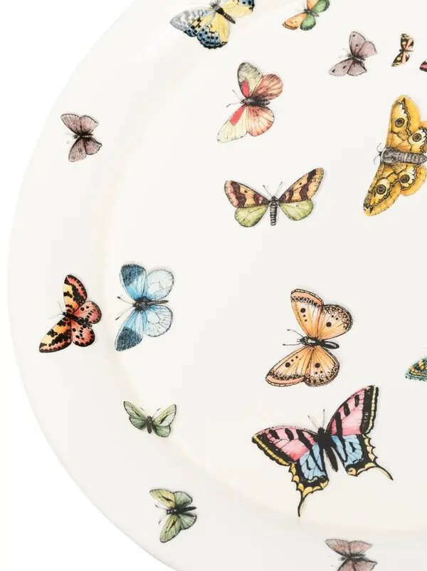 FORNASETTI Butterfly-print Ceramic Dish