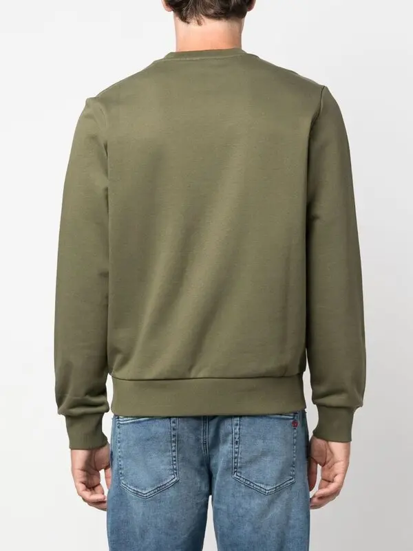 DIESEL® Logo-print Jersey Sweatshirt - Green